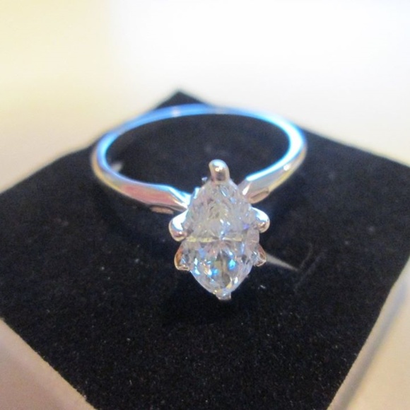 Jewelry | 10ct Marquise Diamond Solitaire Engagement Ring | Poshmark